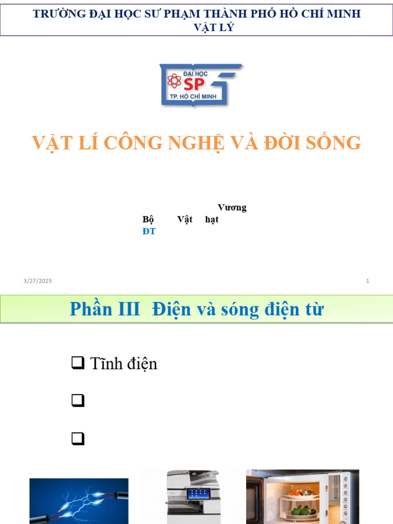 Phan III - Dien Va Song Dien Tu 2025 | PDF