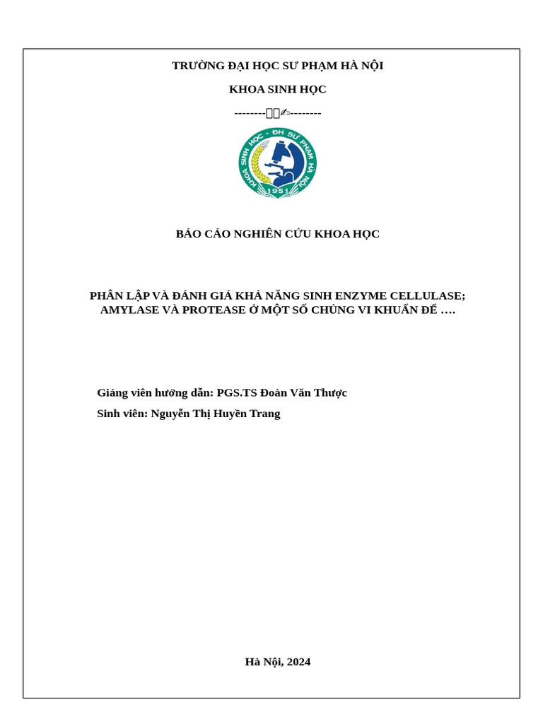 Báo Cáo NCKH | PDF