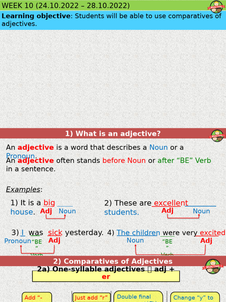 Comparatives of Adjectives | PDF | Adjective | Noun