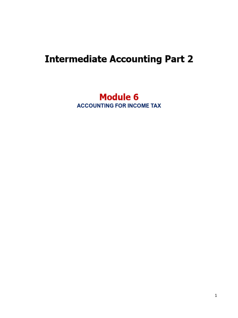 Accounting for Income Tax: Key Concepts | PDF | Deferred Tax | Expense