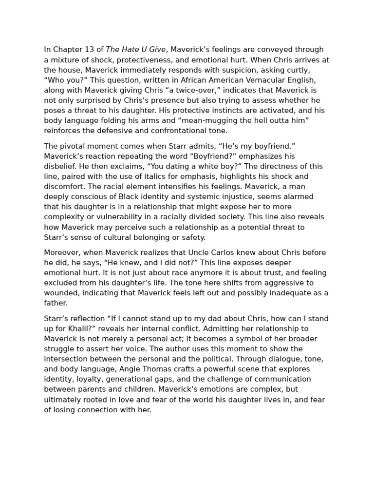 In Chapter 13 of The Hate U Give | PDF