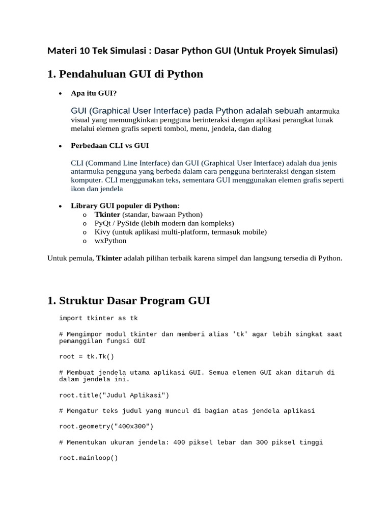Materi 10 Tek Simulasi | PDF
