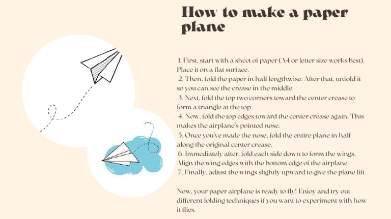How To Make A Paper Plane | PDF