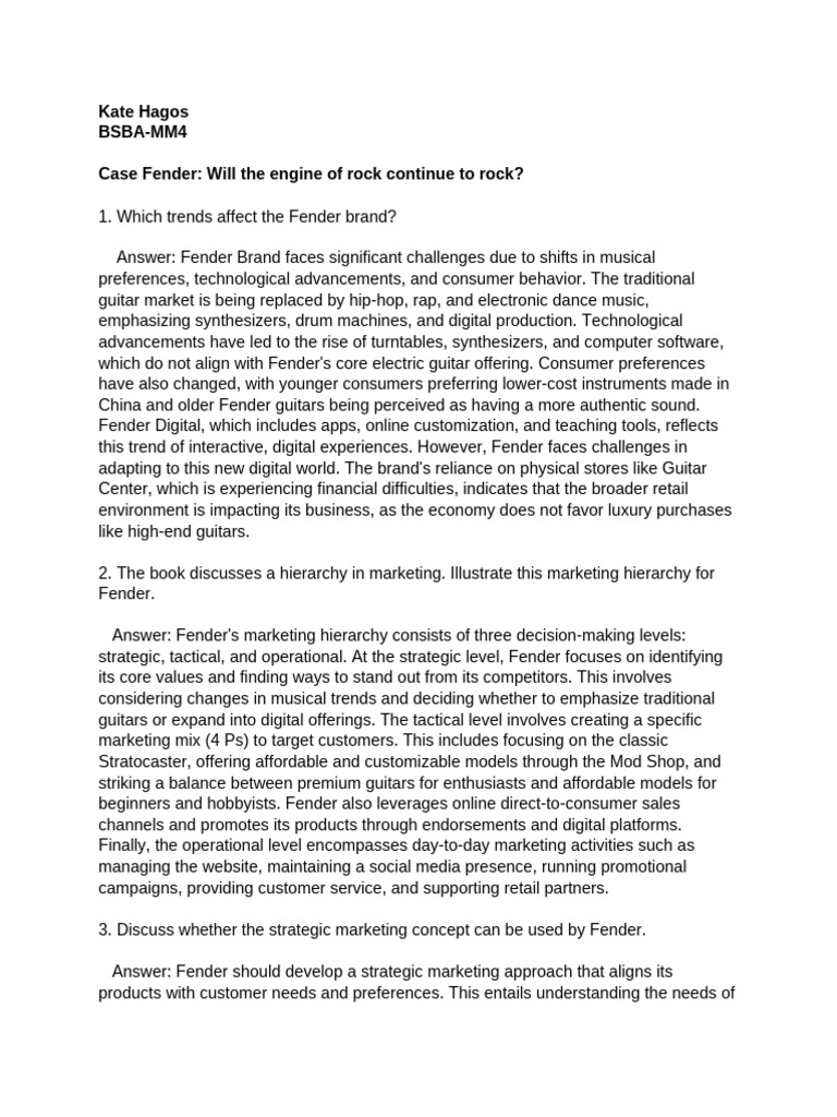 Asynchronous Activity 1 - Case Study | PDF | Marketing | Brand