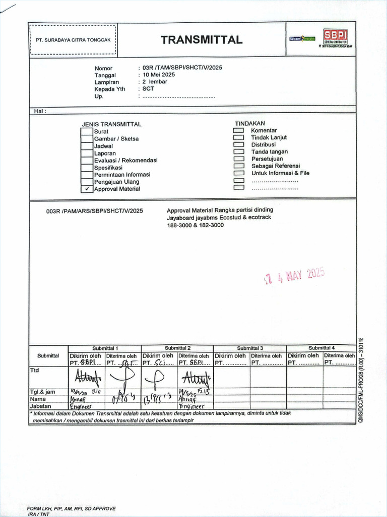 003 PAM-Rangka Partisi | PDF