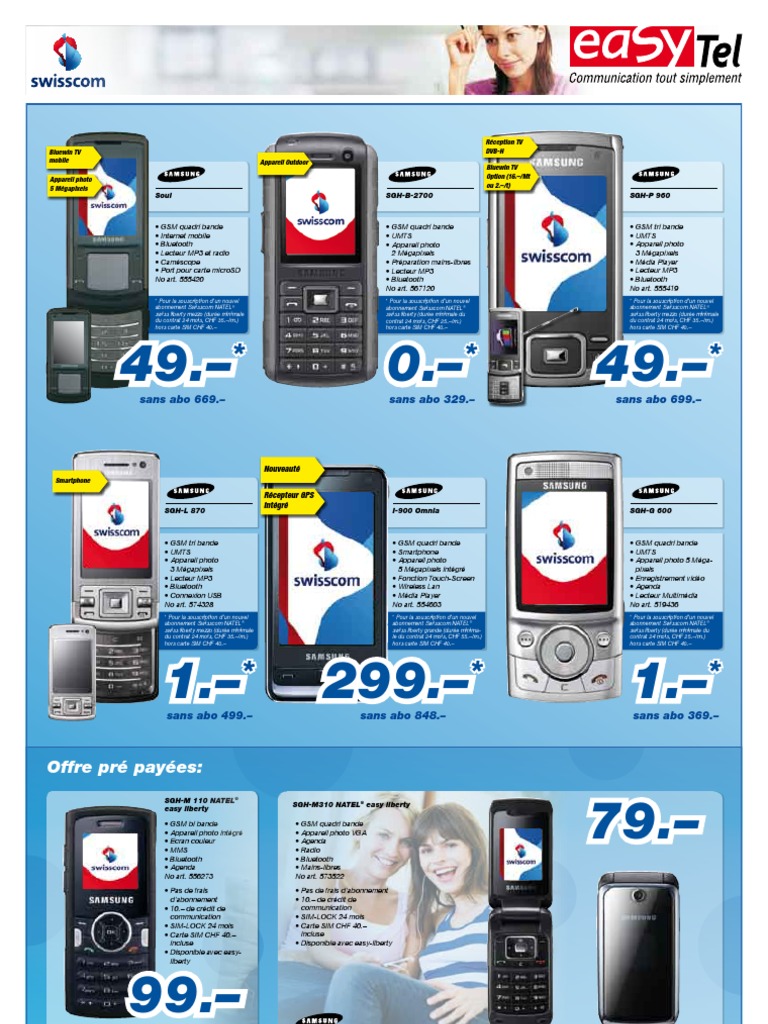 Easytel | PDF | GSM | Téléphone
