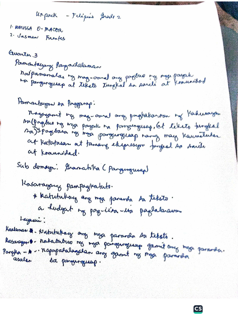 Unpack Filipino Grade 2 | PDF