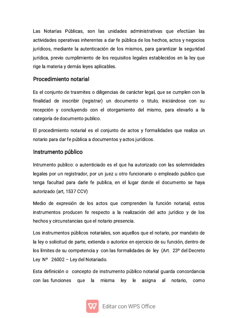 Notarías Públicas | PDF | Derecho Civil (Common Law) | Ley común