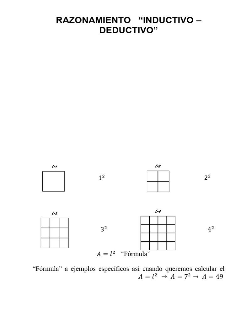 Razonamiento Inductivo-Deductivo | PDF | Razonamiento deductivo | Prueba matemática