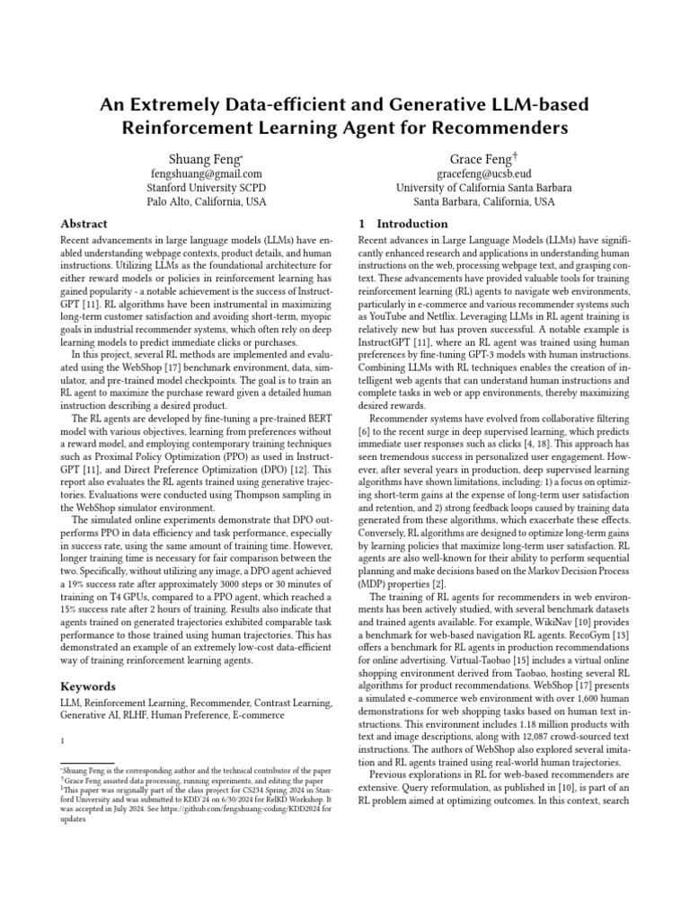 An Extremely Data-efficient and Generative LLM-based Reinforcement Learning Agent for ...