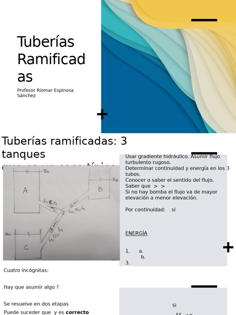 2.6 Tuberías Ramificadas | PDF | Mecánica de Medios Continuos ...