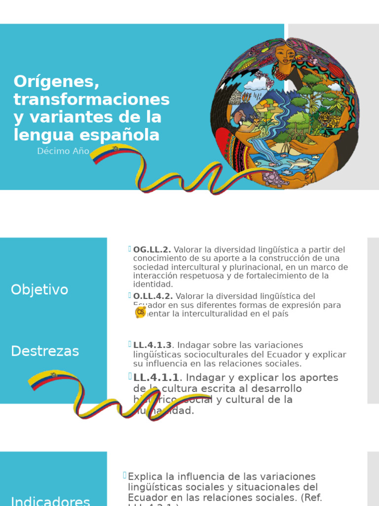 Origen y Variaciones de La Lengua Española | PDF | Lengua española | Ecuador
