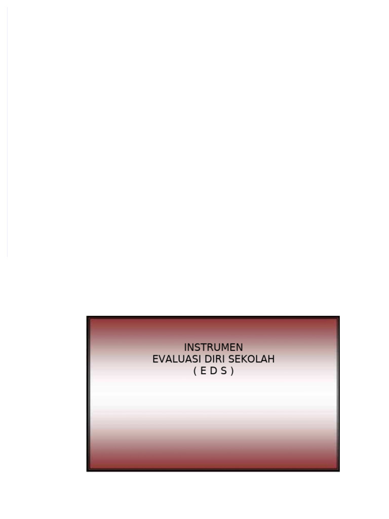 PDF Contoh Instrumen Eds SD | PDF