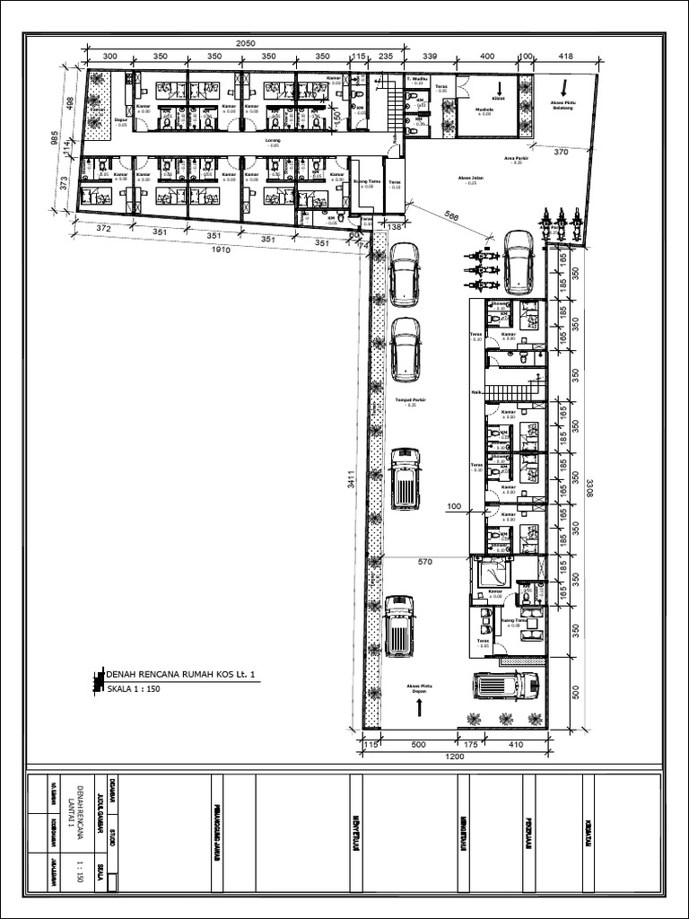 Alternatif 4 Layout Bangunan-Rev | PDF