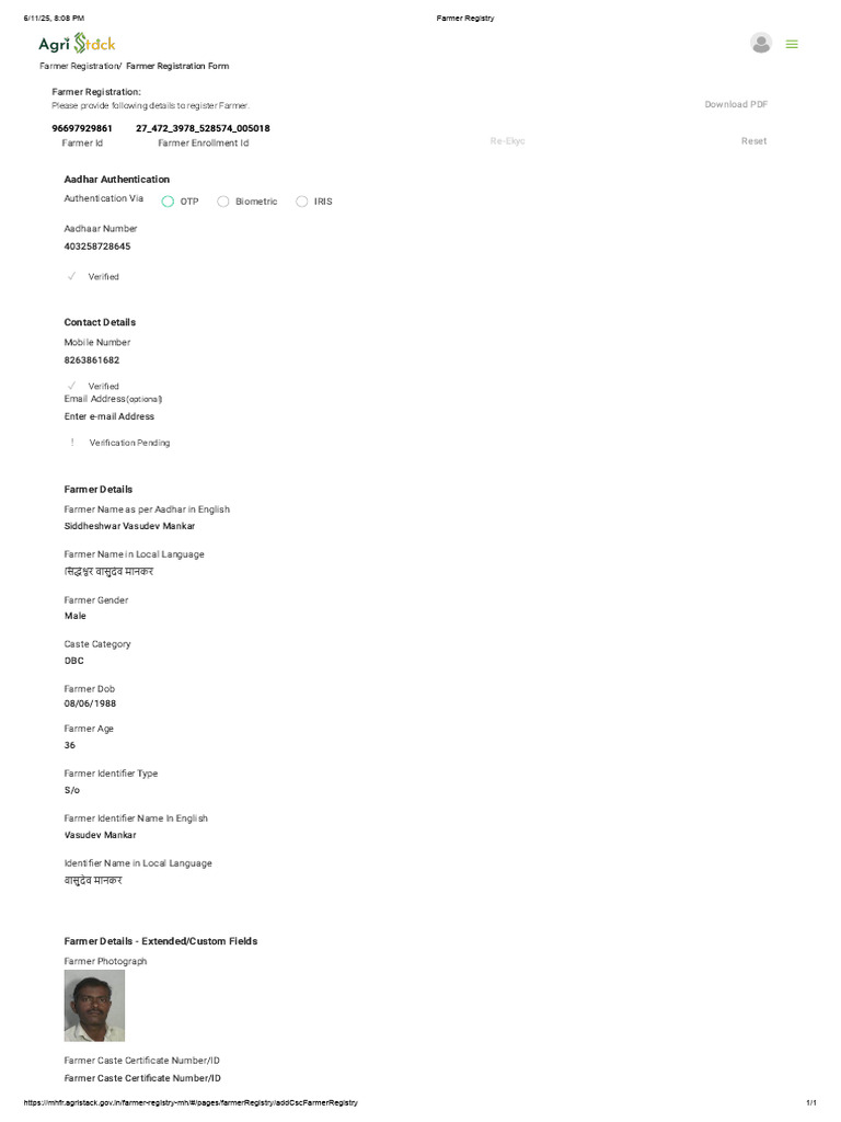 Sidd Mankar Farmar | PDF