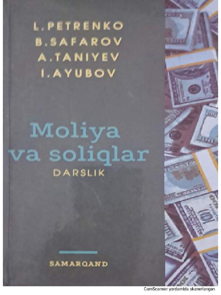 65c5b987c28e6 Moliya Va Soliqlar Darslik Compressed | PDF