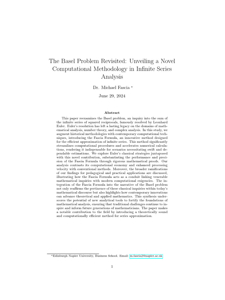 Basel 1 | PDF | Fourier Series | Mathematical Analysis
