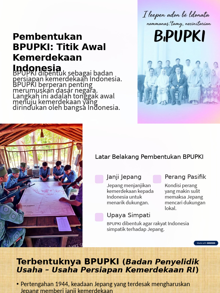 Pembentukan BPUPKI dan Kemerdekaan RI | PDF