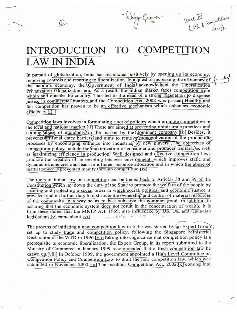 Competition Act 2 | PDF