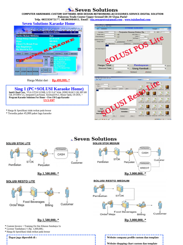 Sistem Informasi Seven Solutions | PDF