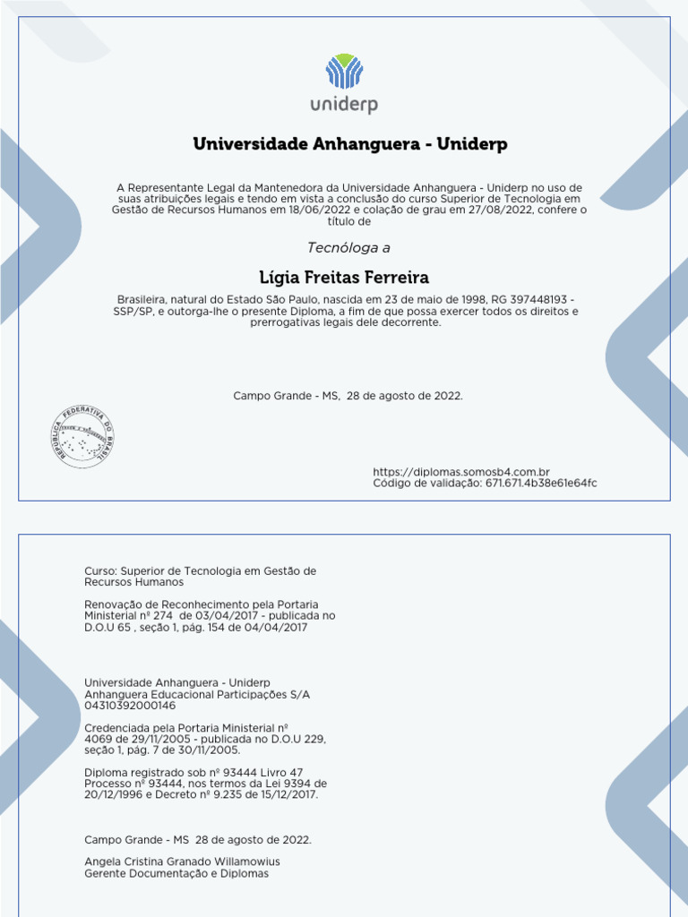 Diploma Recursos Humanos | PDF