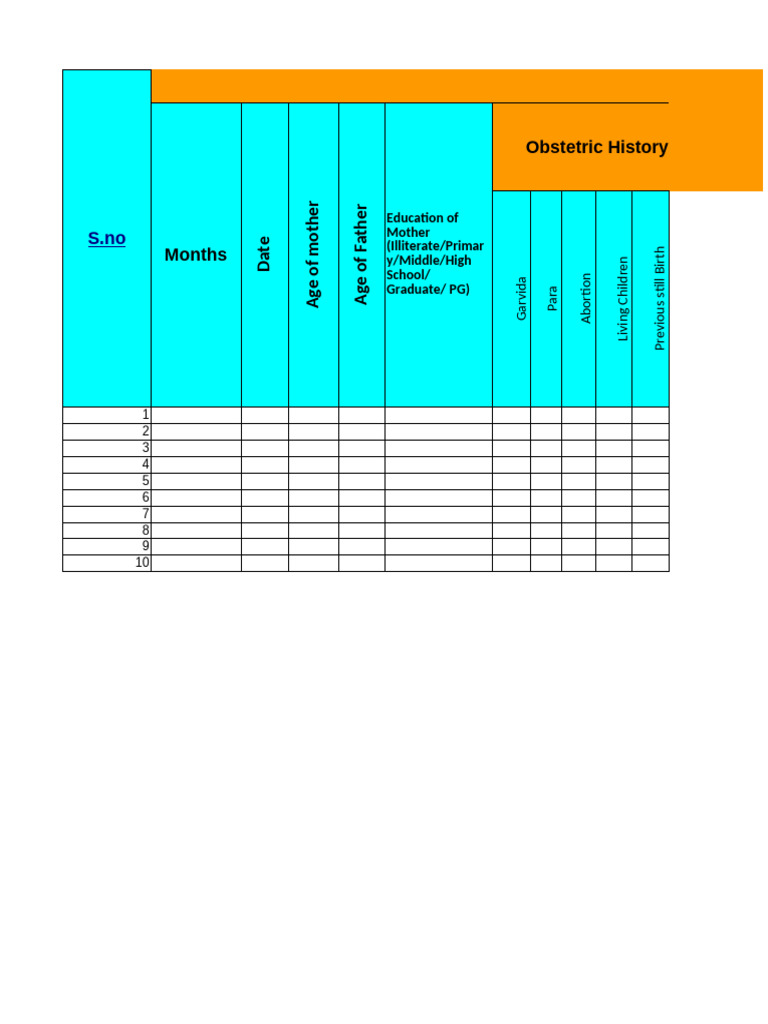 Stillbirth Reporting Format FY 2020-2021 | PDF | Childbirth | Mammalian ...