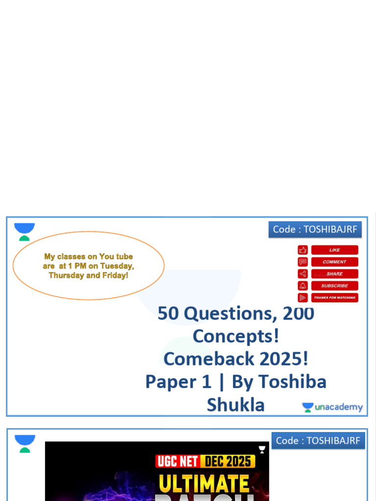 Marathon Paper 1 50 Question | PDF