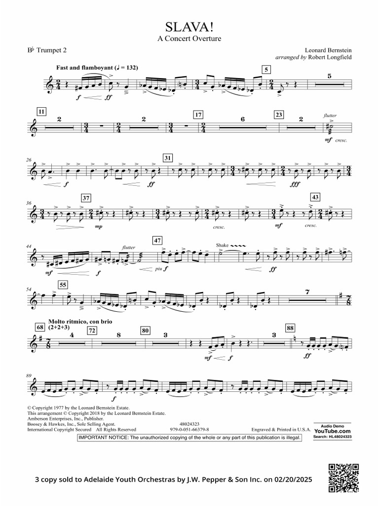 Slava EPRINT-Bb Trumpet 2 | PDF