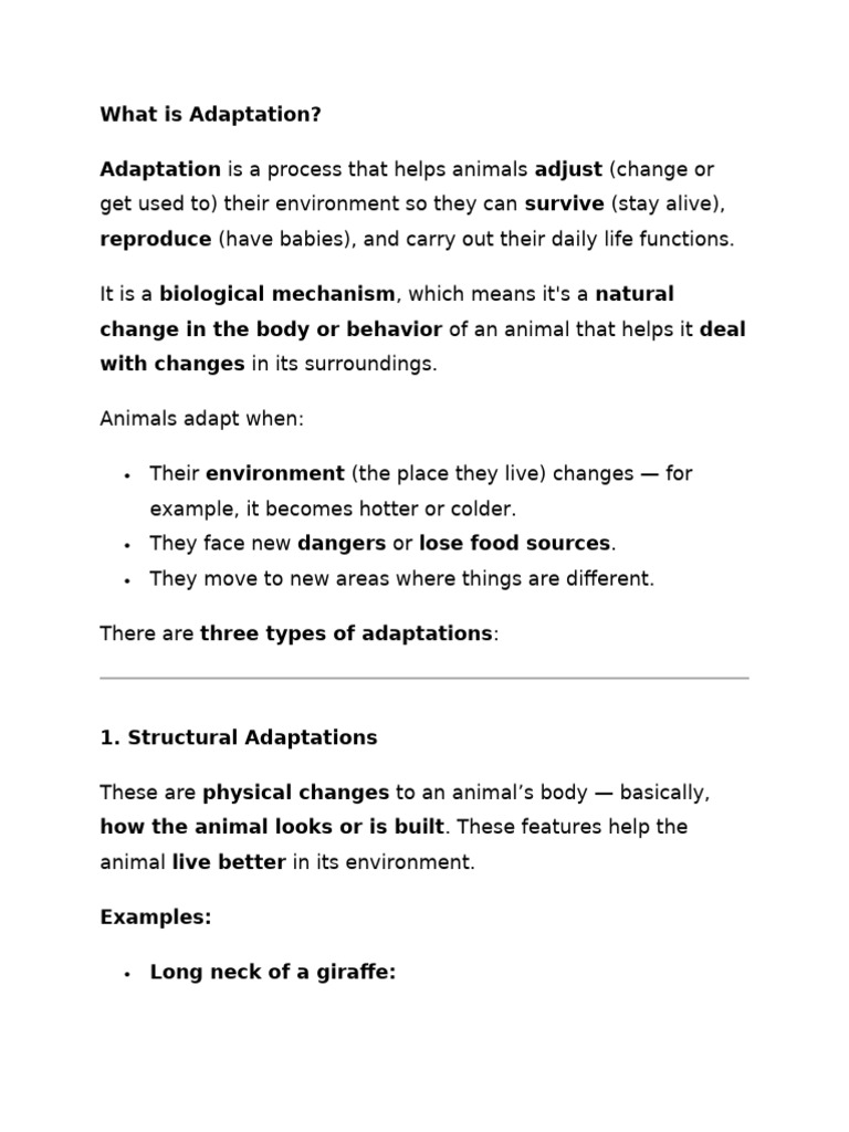 Animals and Plants Adaptations SM | PDF | Penguin | Desert