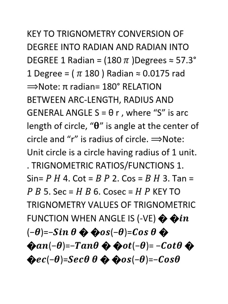 Some Trignometric Identities | PDF
