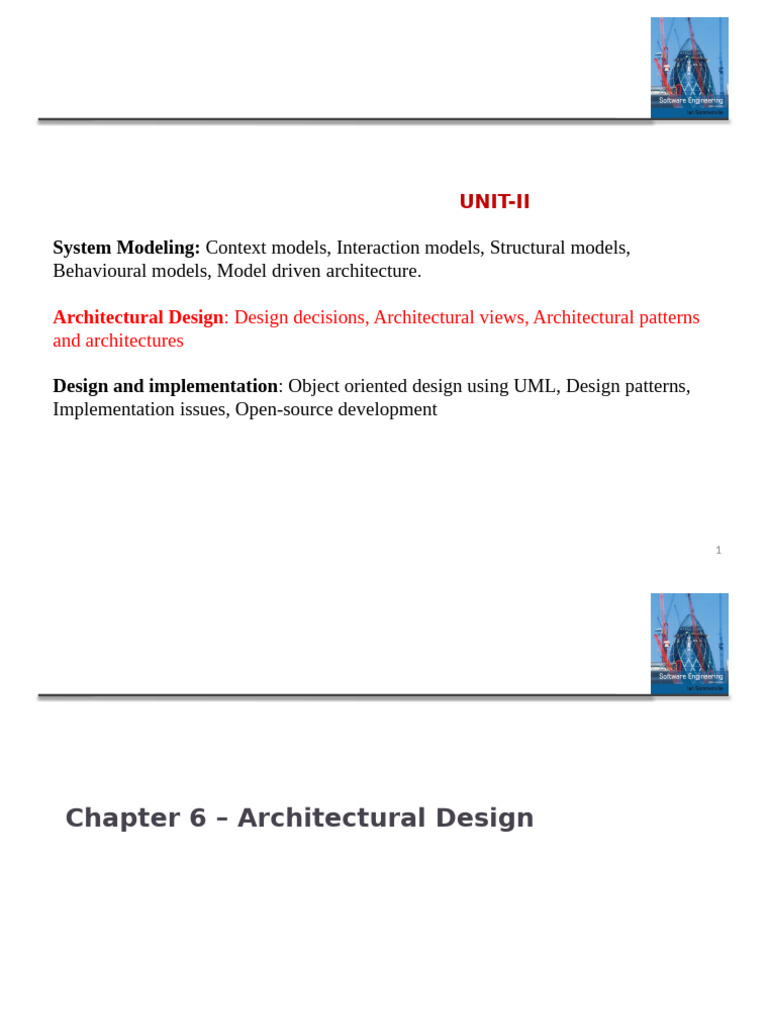Unit2 ArchitecturalDesign 2 | PDF | Model–View–Controller | System