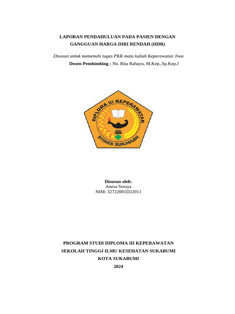 LP Harga Diri Rendah | PDF