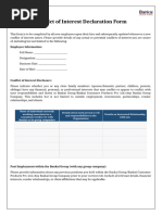Conflict of Interest Declaration Template | PDF