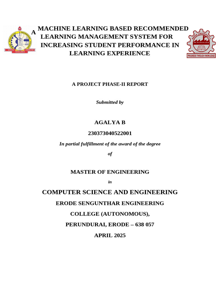 Agalya Updated Word - Merged | PDF | Educational Technology | Machine ...