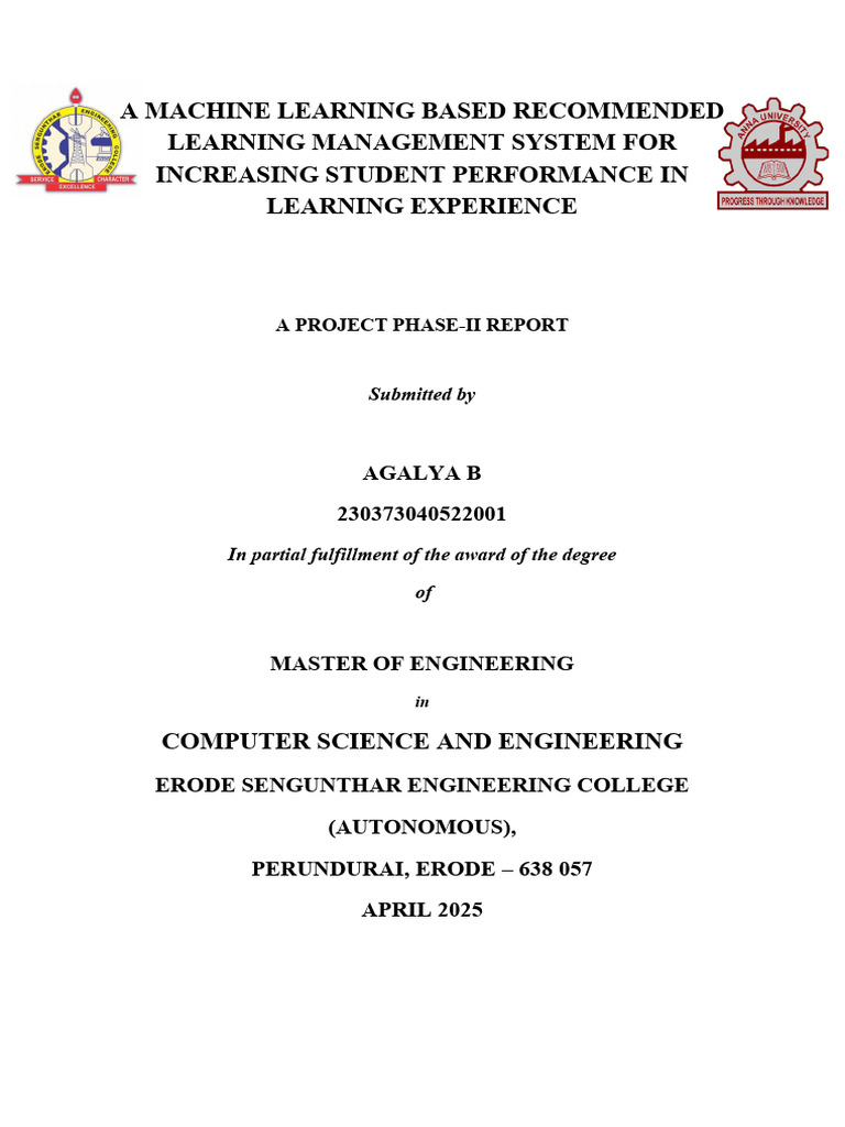 Agalya Updated Word - Merged | PDF | Machine Learning | Educational ...