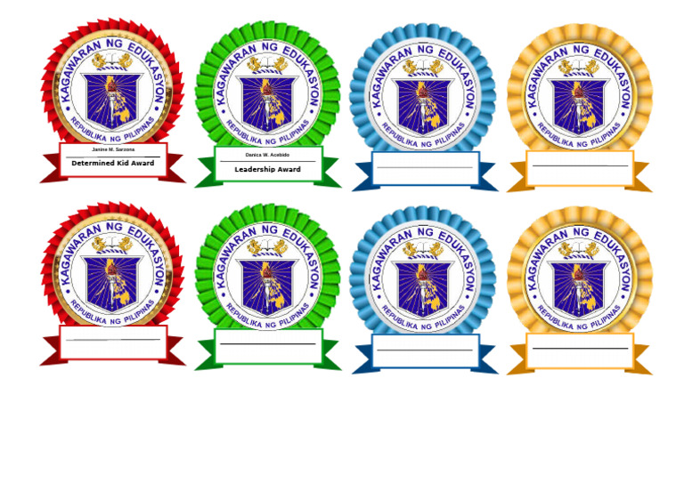 Ribbon Heads Editable | PDF