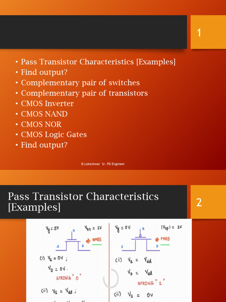 Overview of CMOS Logic Gates | PDF | Cmos | Logic Gate