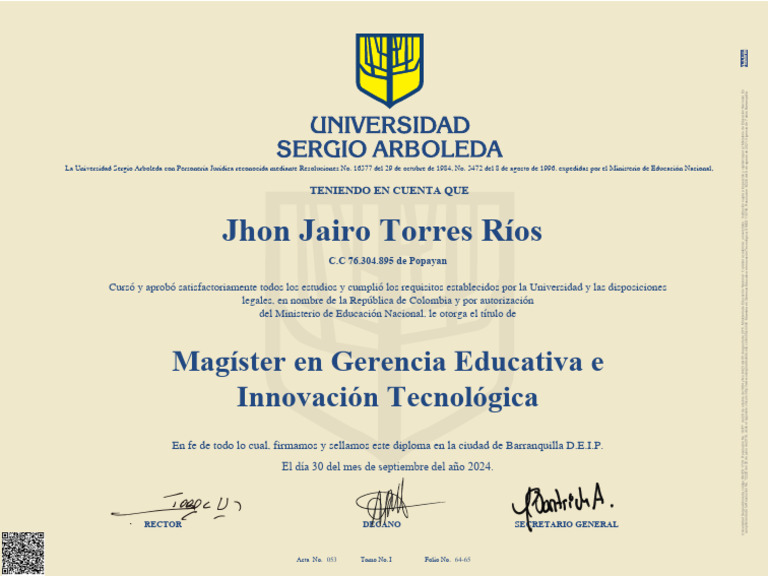 Diploma Magíster en Gerencia Educativa | PDF