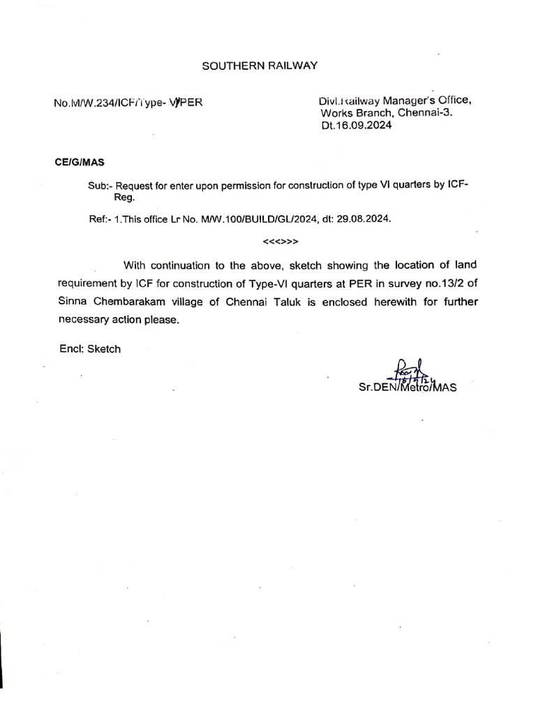 Metro Letter To Cge Sketch | PDF