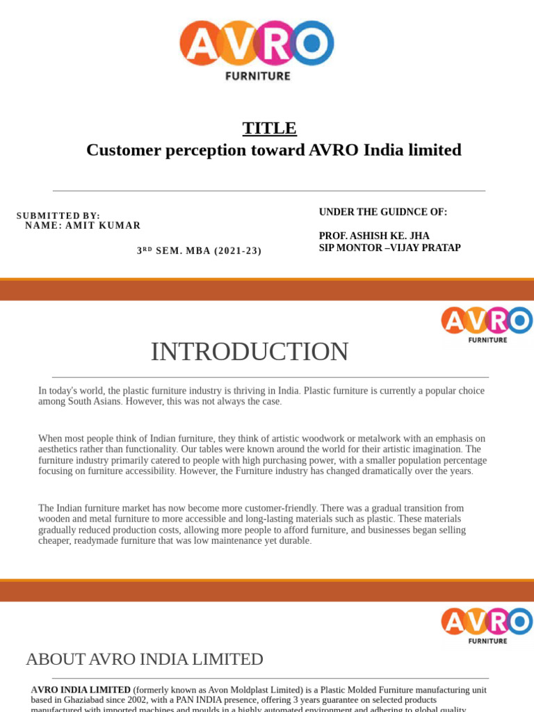 Presentation PPT AVRO | PDF | Marketing | Economies