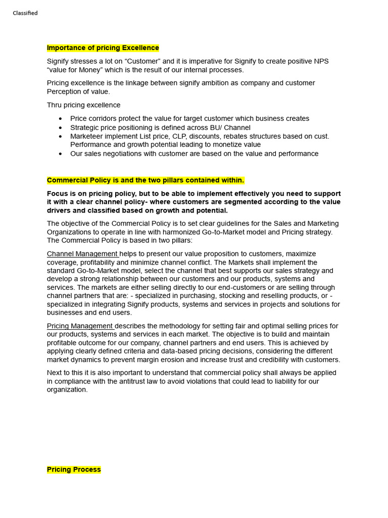 Importance of Pricing Excellence | PDF | Pricing | List Price