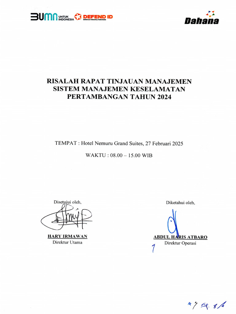 Notulen RTM SMKP 2025 | PDF
