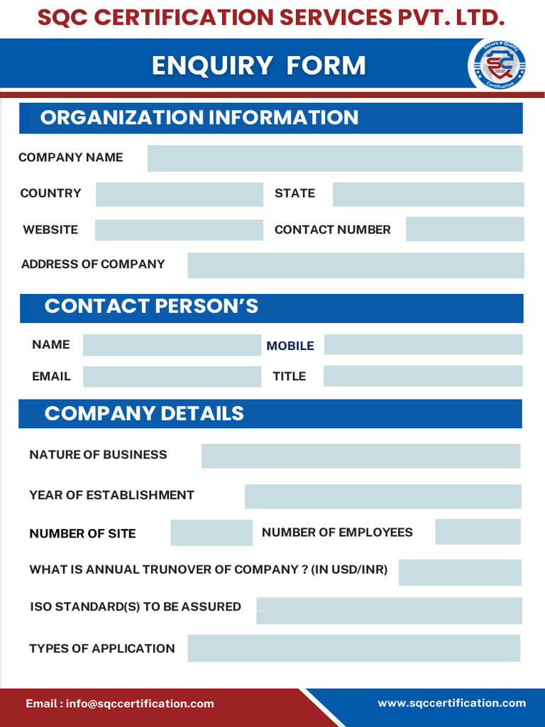 (r) Sqc Enquiry Form@ (7) | PDF