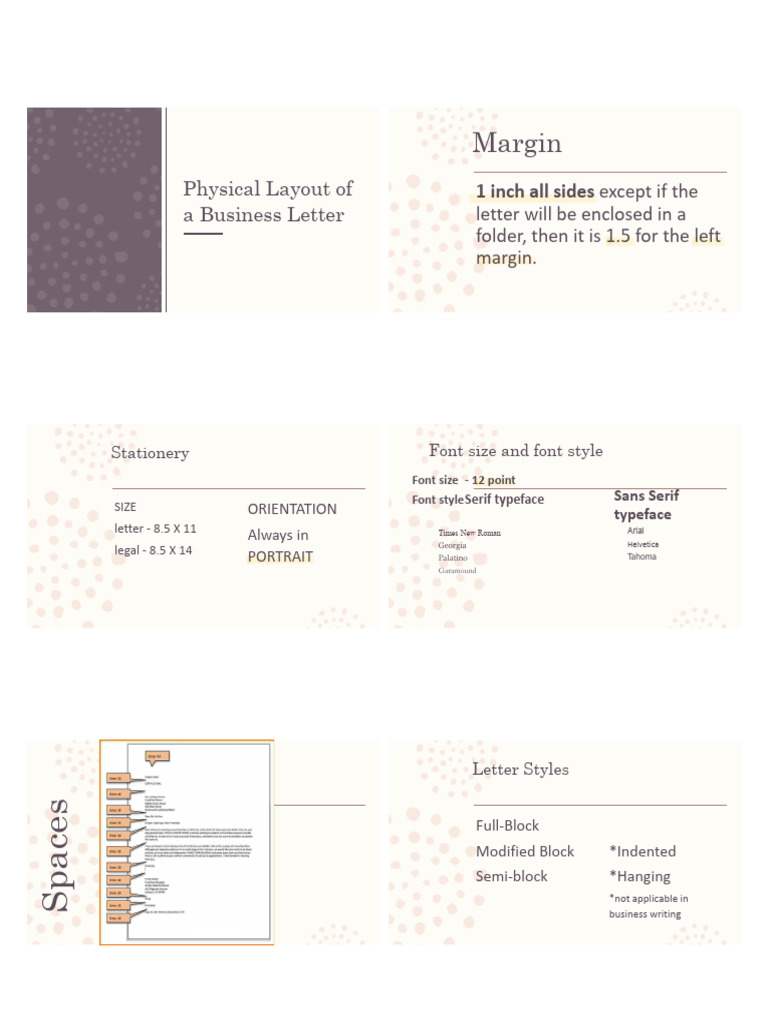Margin: Physical Layout of A Business Letter | PDF