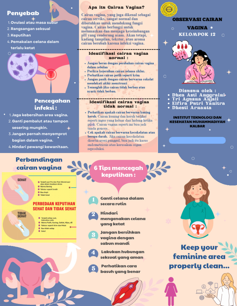 Leaflet Observasi Cairan Vagina Kel 12 | PDF