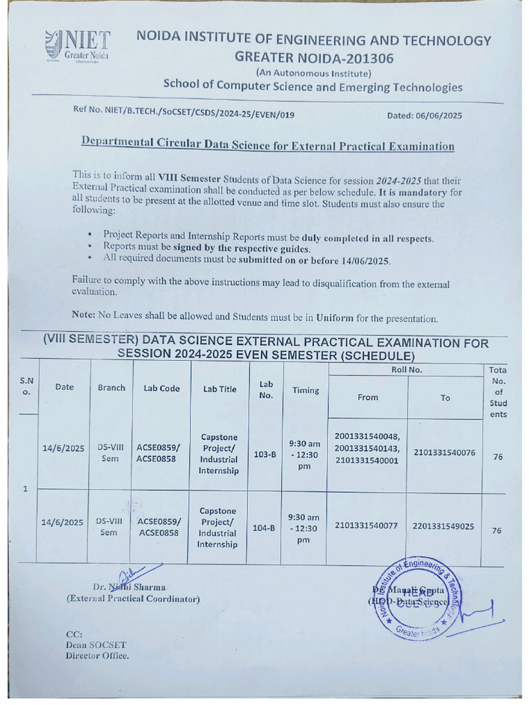 External Practical Exam 4th Year | PDF