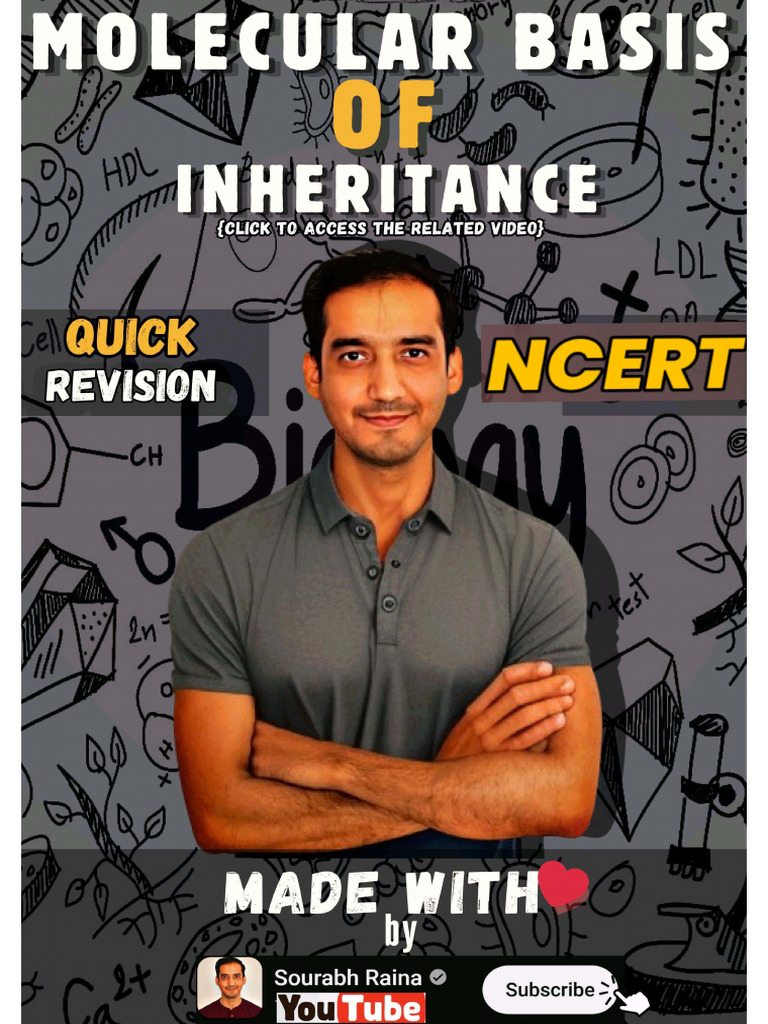 Molecular Basis of Inheritance Notes | PDF