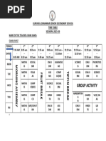 LKG & UKG Time Table 2025-2026 | PDF