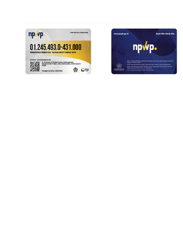 NPWP | PDF