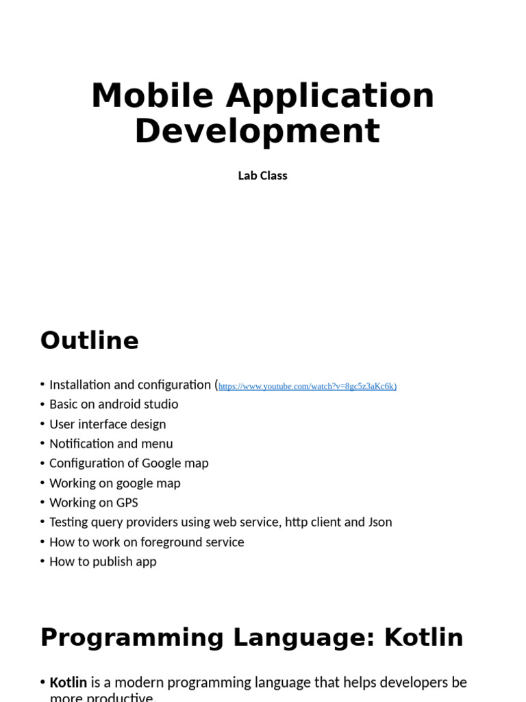 Mobile Application Development | PDF | Mobile App | Android (Operating System)